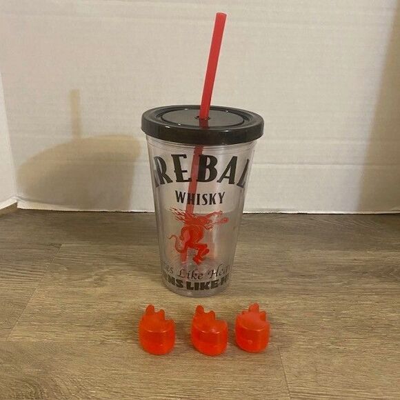 Unbranded | Dining | Fireball Whisky Travel Double Wall Plastic Tumbler ...